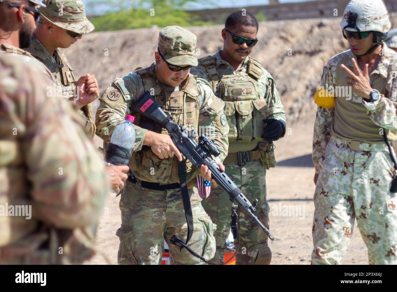 A U.S. Army Soldier assigned to Charlie Company, 1st Battalion, 69th ...