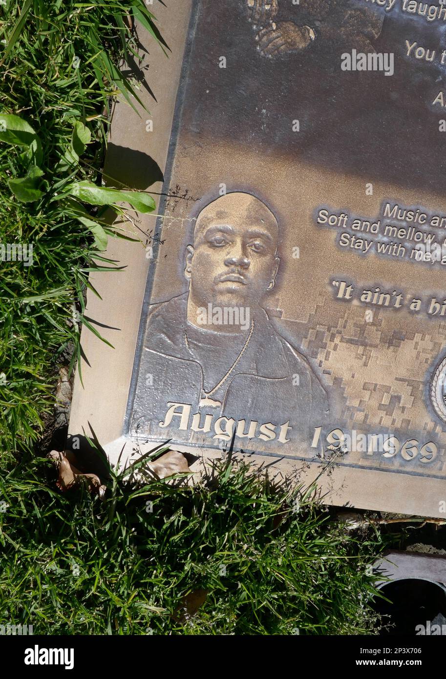 Long Beach, California, USA 2nd March 2023 Rapper Nate Dogg's Grave in ...