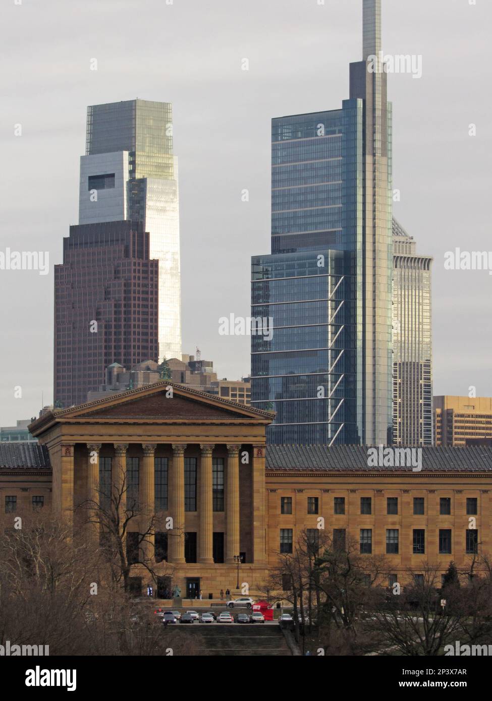 The towers of Center City Philadelphia rise behind the Philadelphia ...