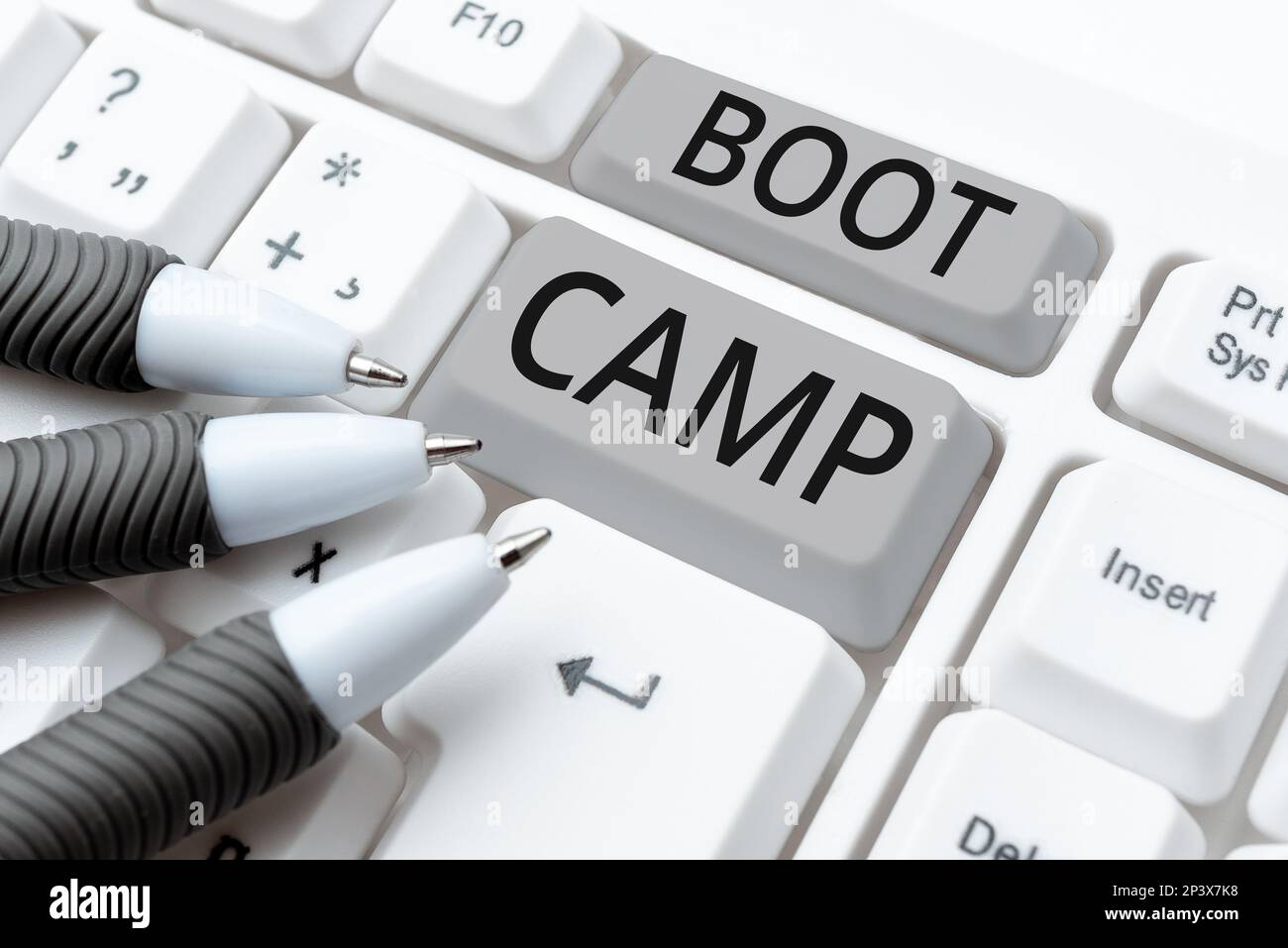 Text showing inspiration Boot Camp. Business idea Military training ...