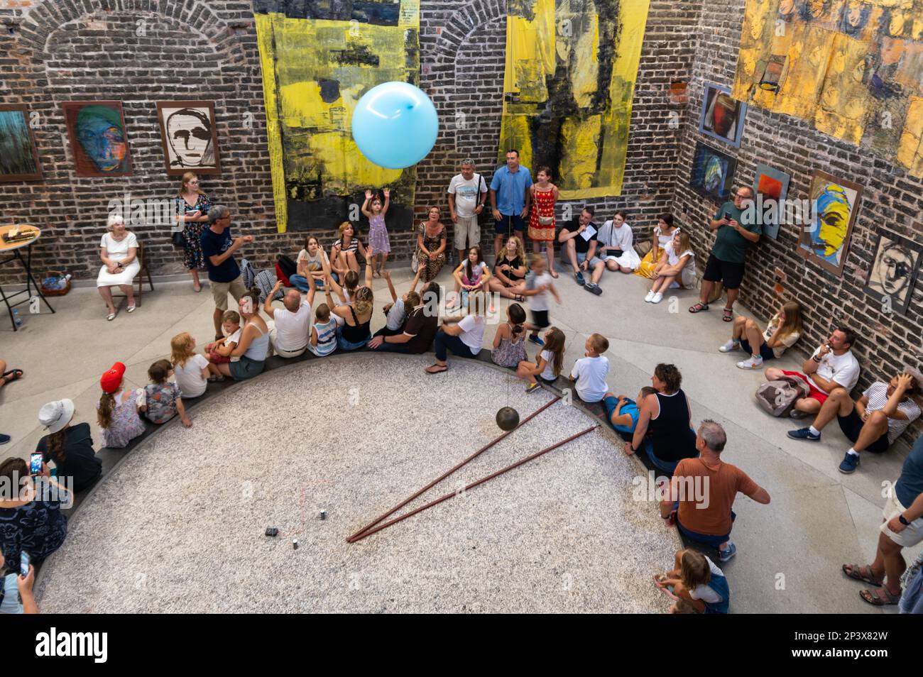 Science presentation Foucault pendulum for families in former Belfry ...