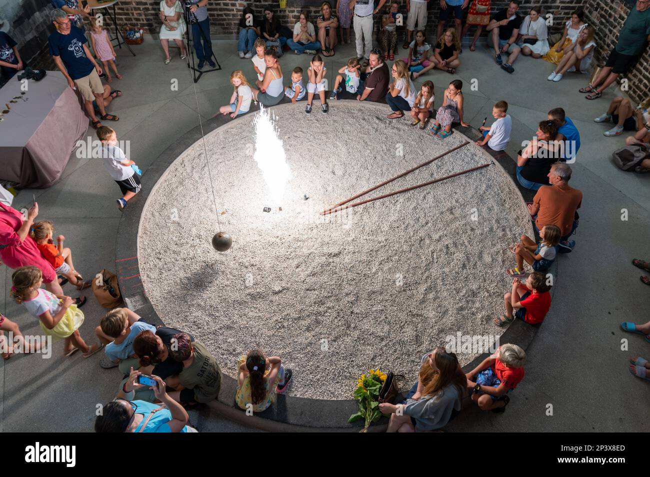 Science presentation Foucault pendulum for families in former Belfry ...