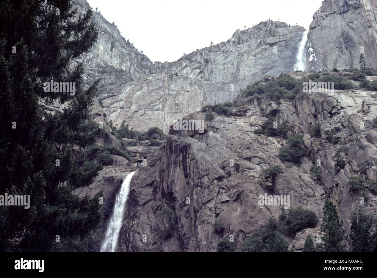 Yosemite National Park. CA. USA 1984. Yosemite Upper, Middle and Lower ...