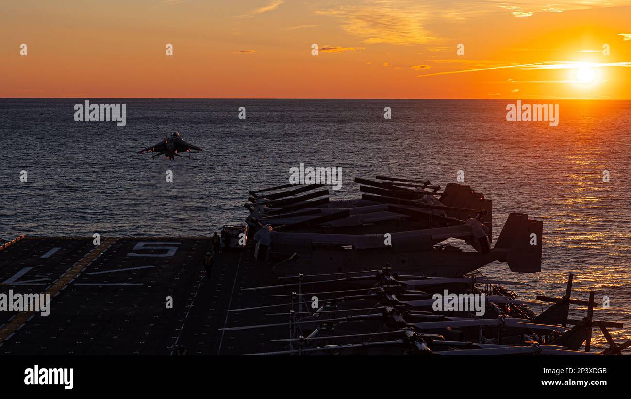 A U.S. Marine Corps AV-8B Harrier assigned to Marine Attack Squadron ...