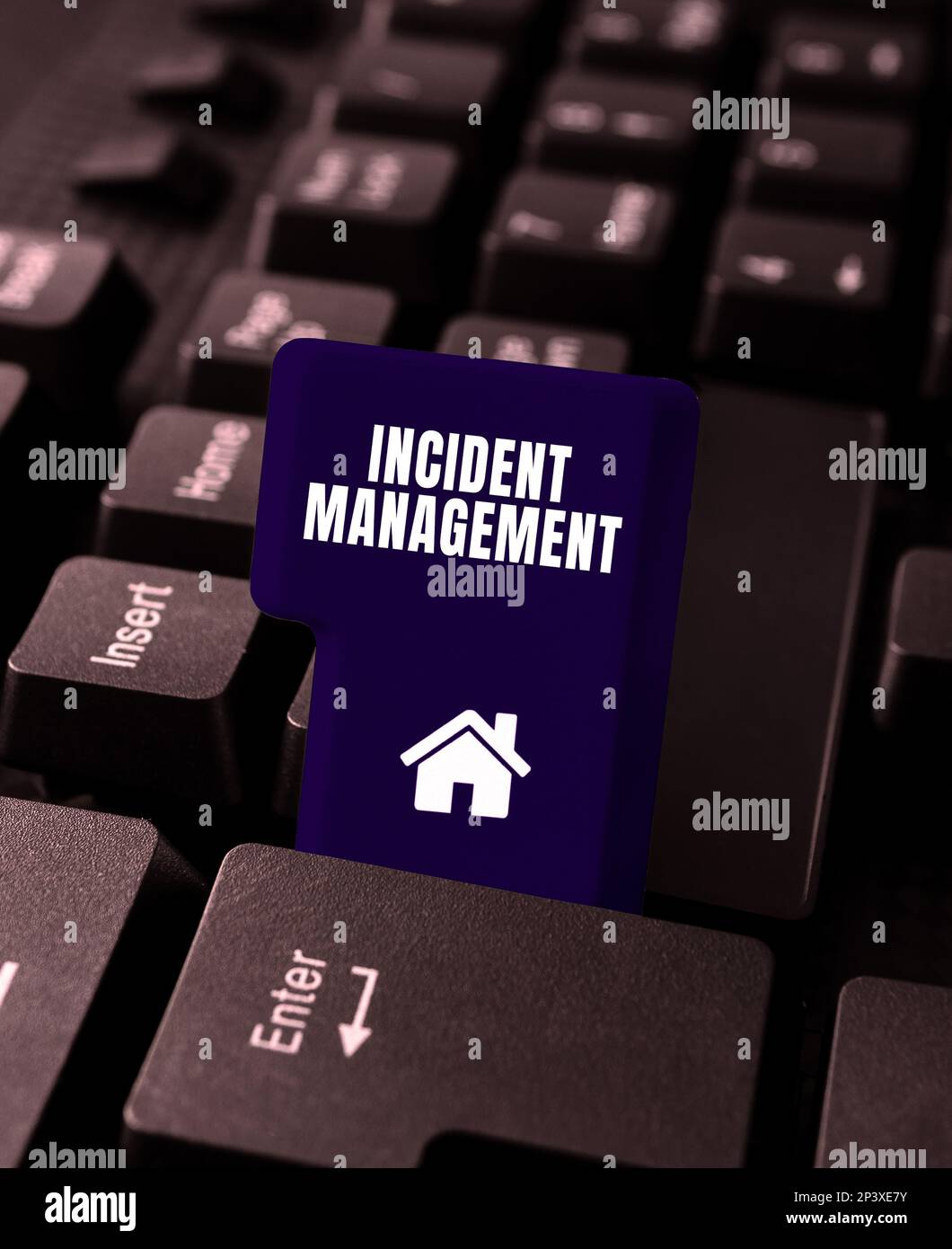 Sign displaying Incident Management. Business overview Process to ...