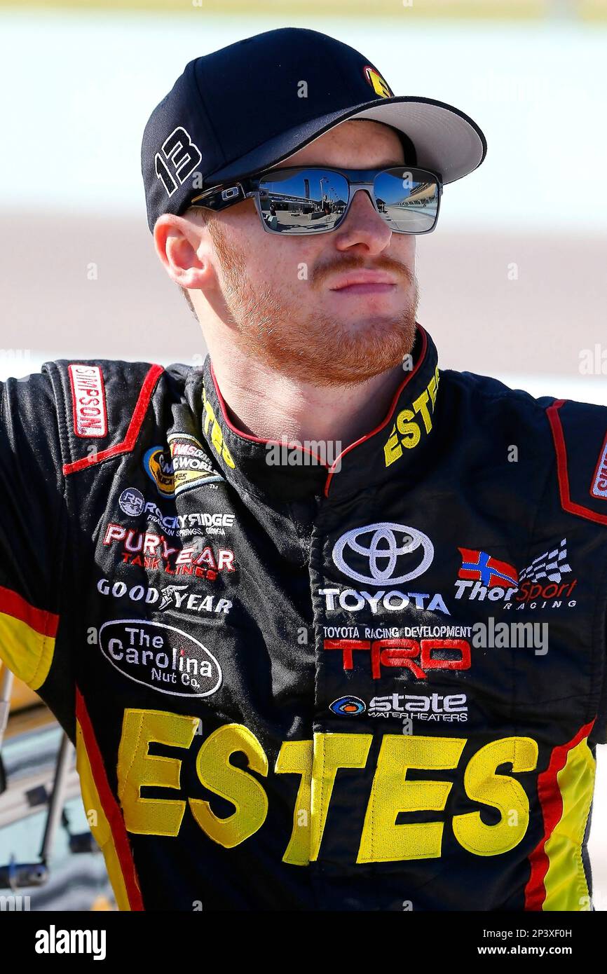 Jeb Burton during practice for the NASCAR Truck Series Ford EcoBoost ...