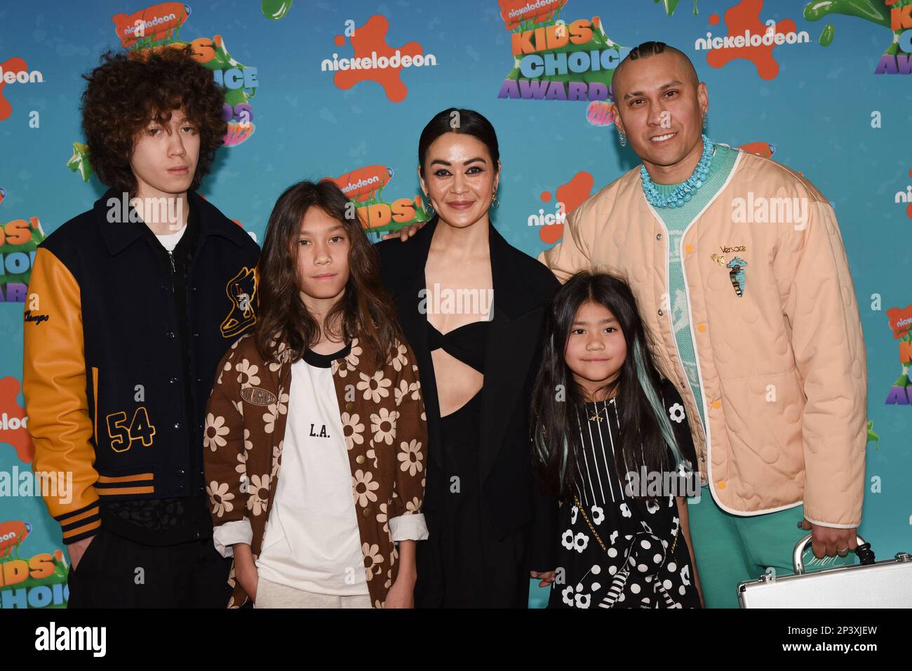04 March 2023 - Los Angeles, California - Jimmy ''Taboo'' Gomez and Jaymie Dizon. Nickelodeon's ...