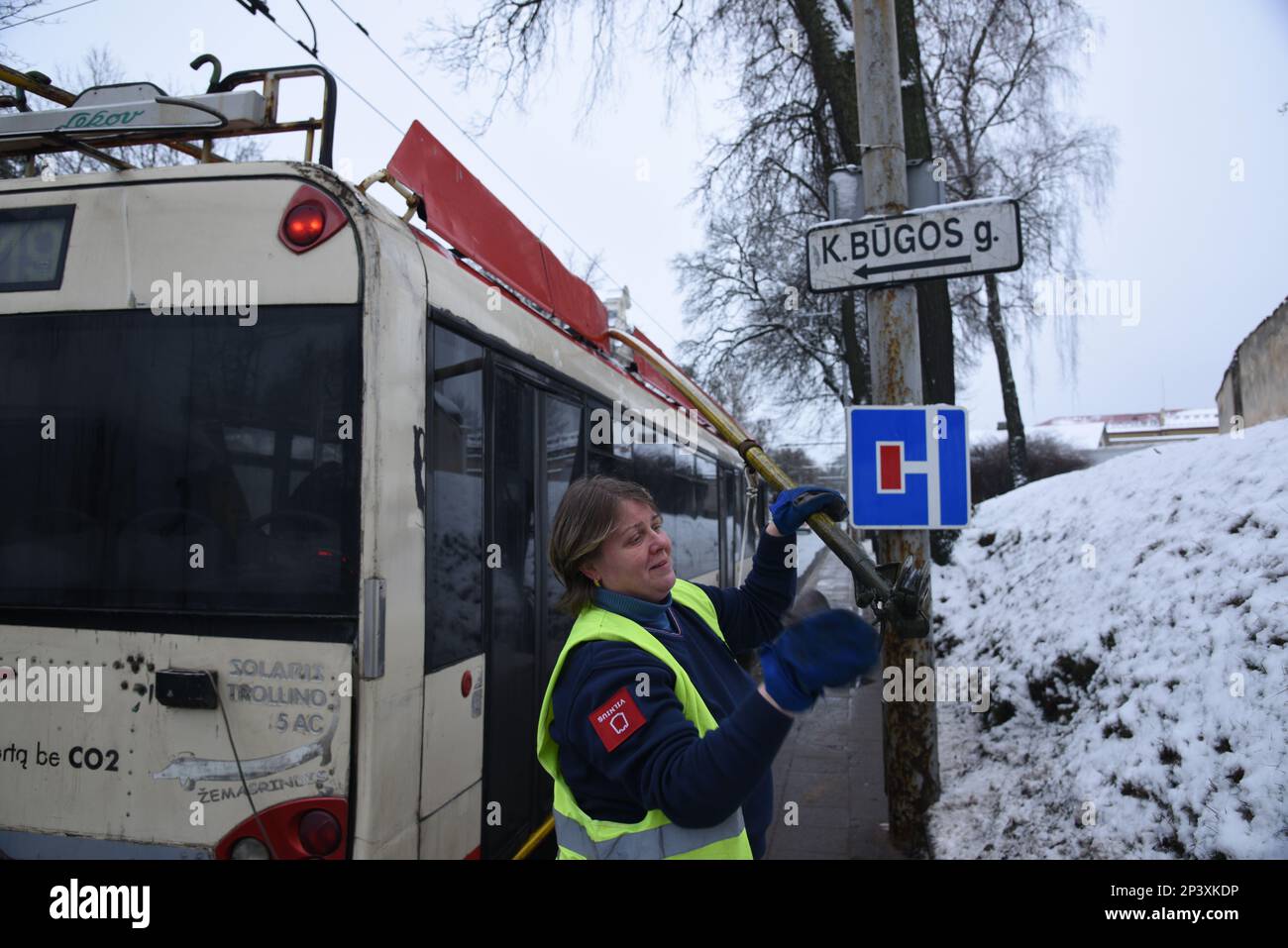 Solaris Trollino trolleybus Stock Photo - Alamy