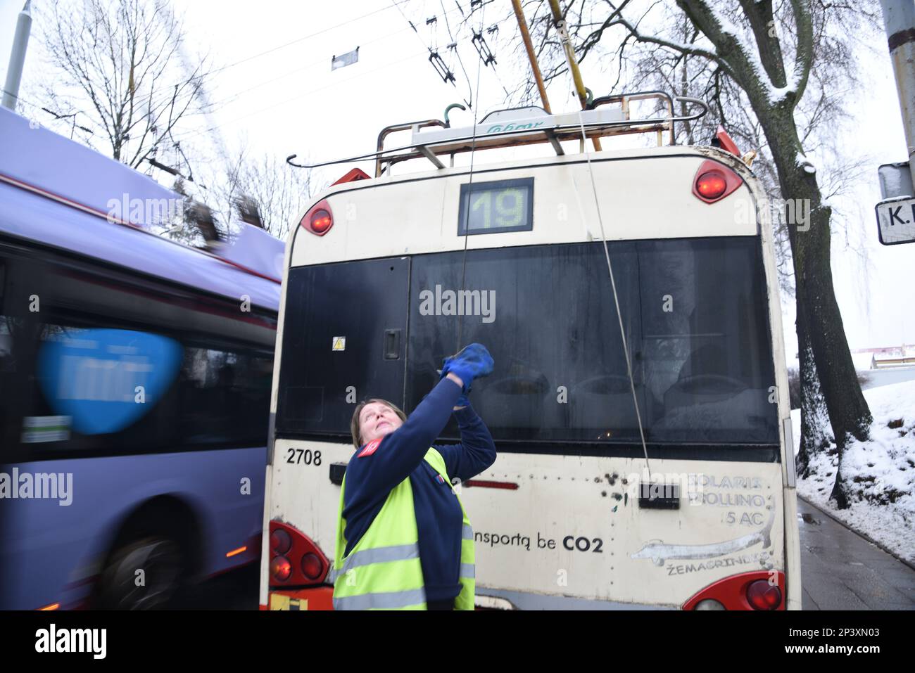 Solaris Trollino trolleybus Stock Photo - Alamy