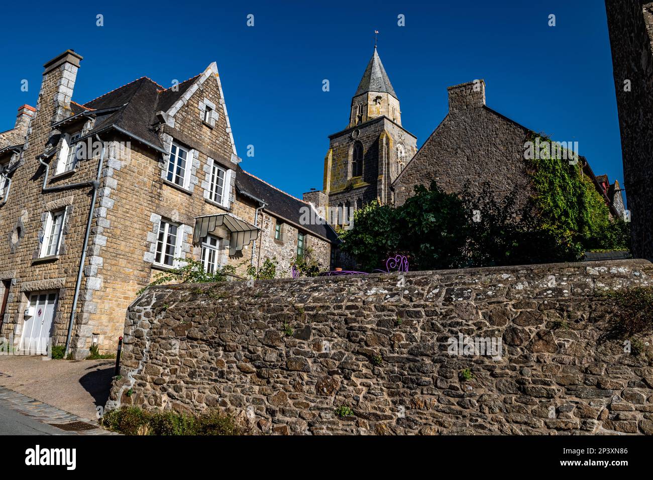 Breton Village Saint Suliac In Department Ille et Vilaine In Brittany ...