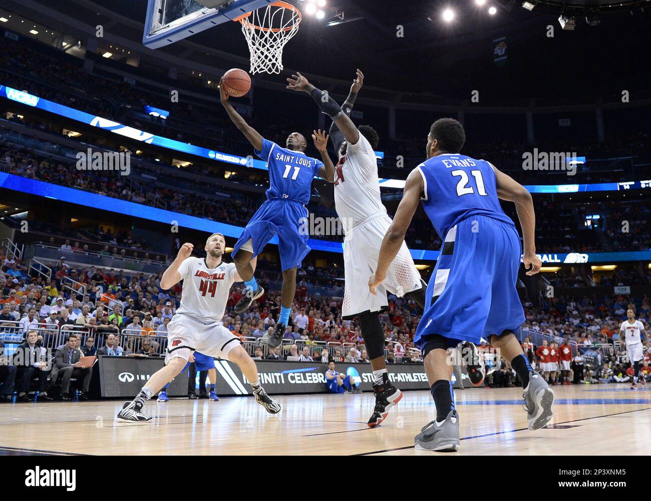 22 March 2014: G Mike McCall Jr. (11) of the Saint Louis Billikens ...