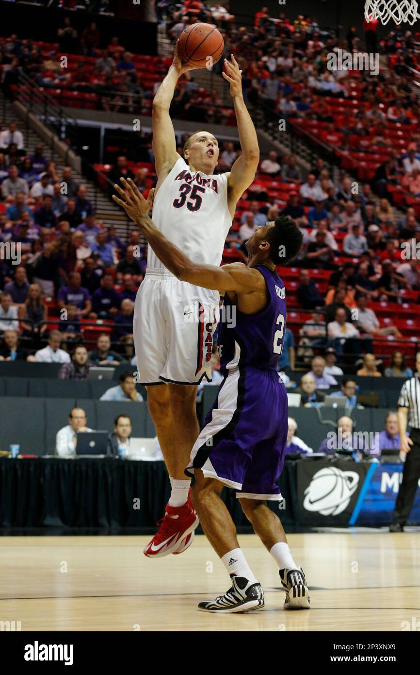 March 21, 2014: Arizona Wildcats center Kaleb Tarczewski (35) during ...