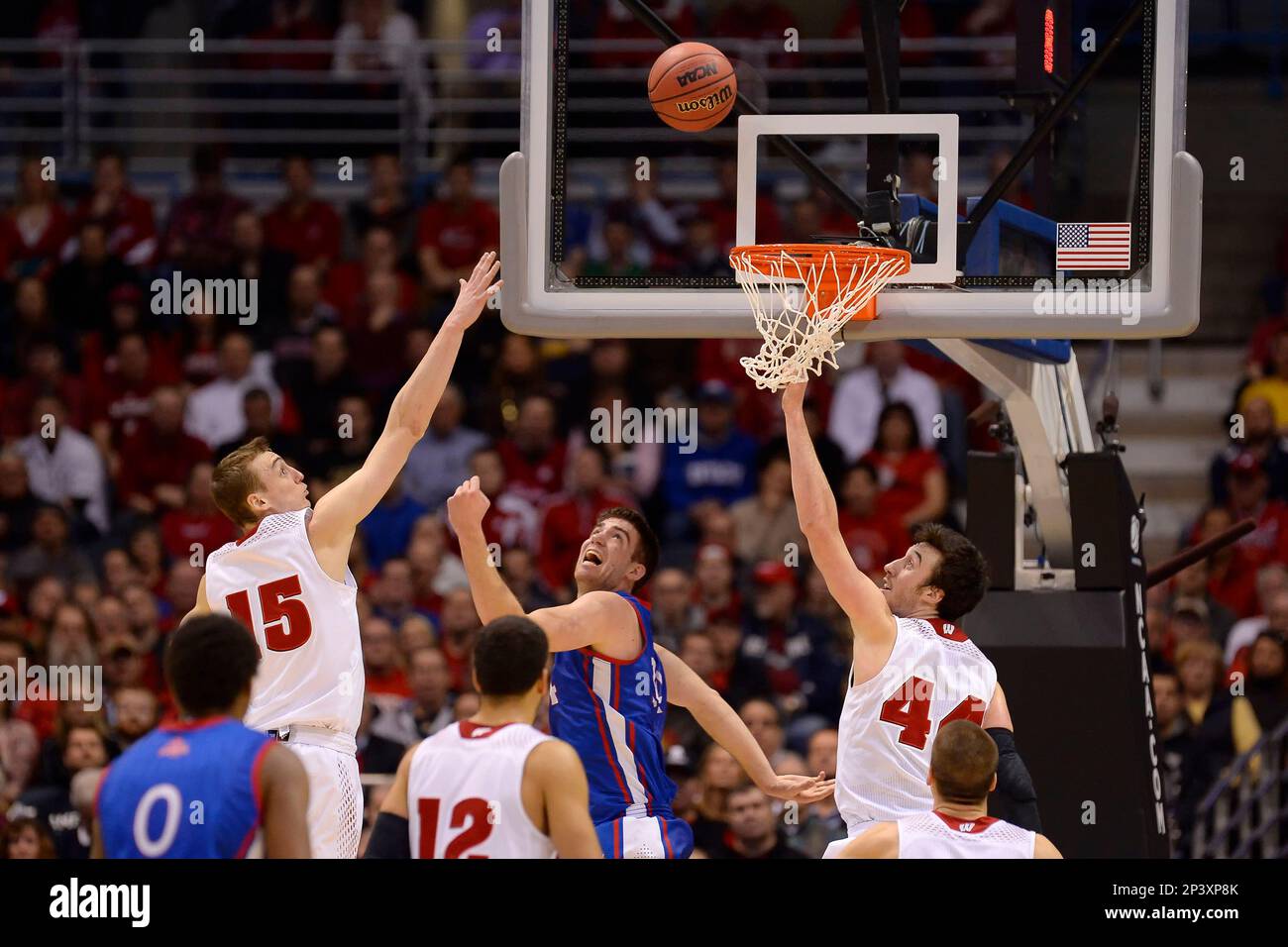 20 March 2014: Wisconsin Badgers forward Sam Dekker (15) in action ...