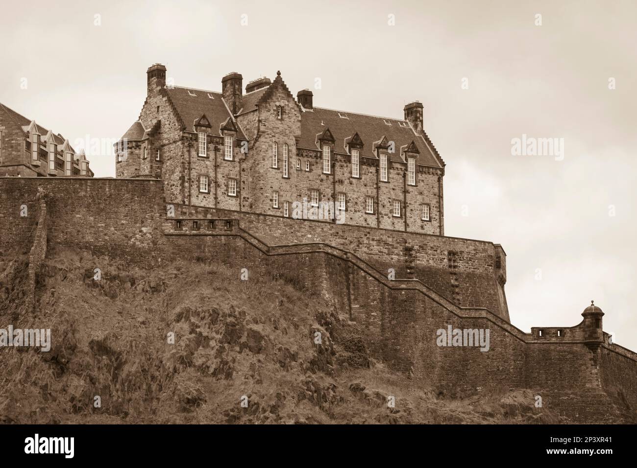 EDINBURGH, SCOTLAND, EUROPE - Edinburgh Castle, on Castle Rock Stock ...