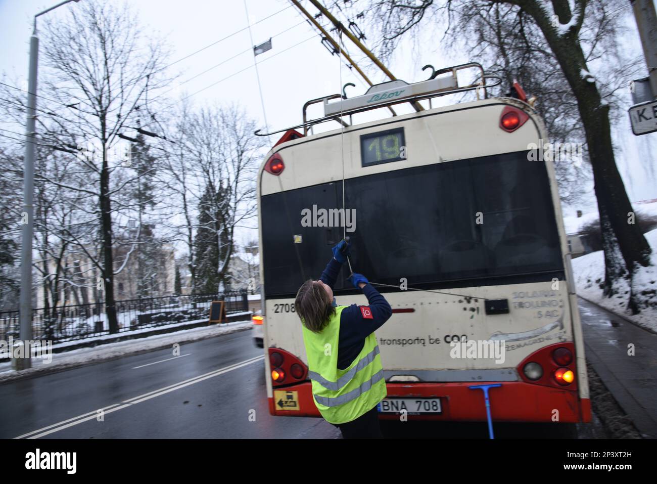 Solaris Trollino trolleybus Stock Photo - Alamy