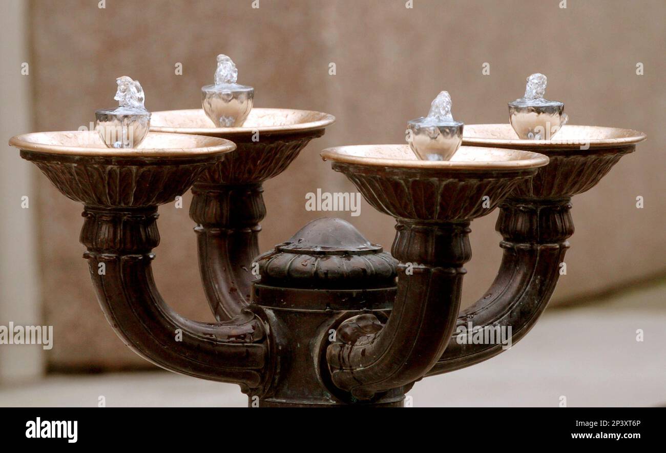 This May 11, 2005 photo shows a Benson Bubbler in downtown Portland ...