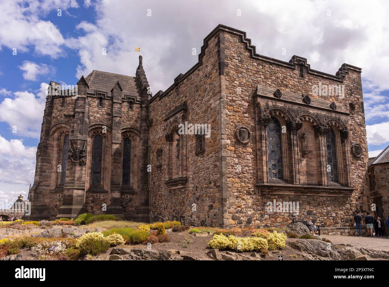 EDINBURGH, SCOTLAND, EUROPE - Scottish National War Memorial building ...