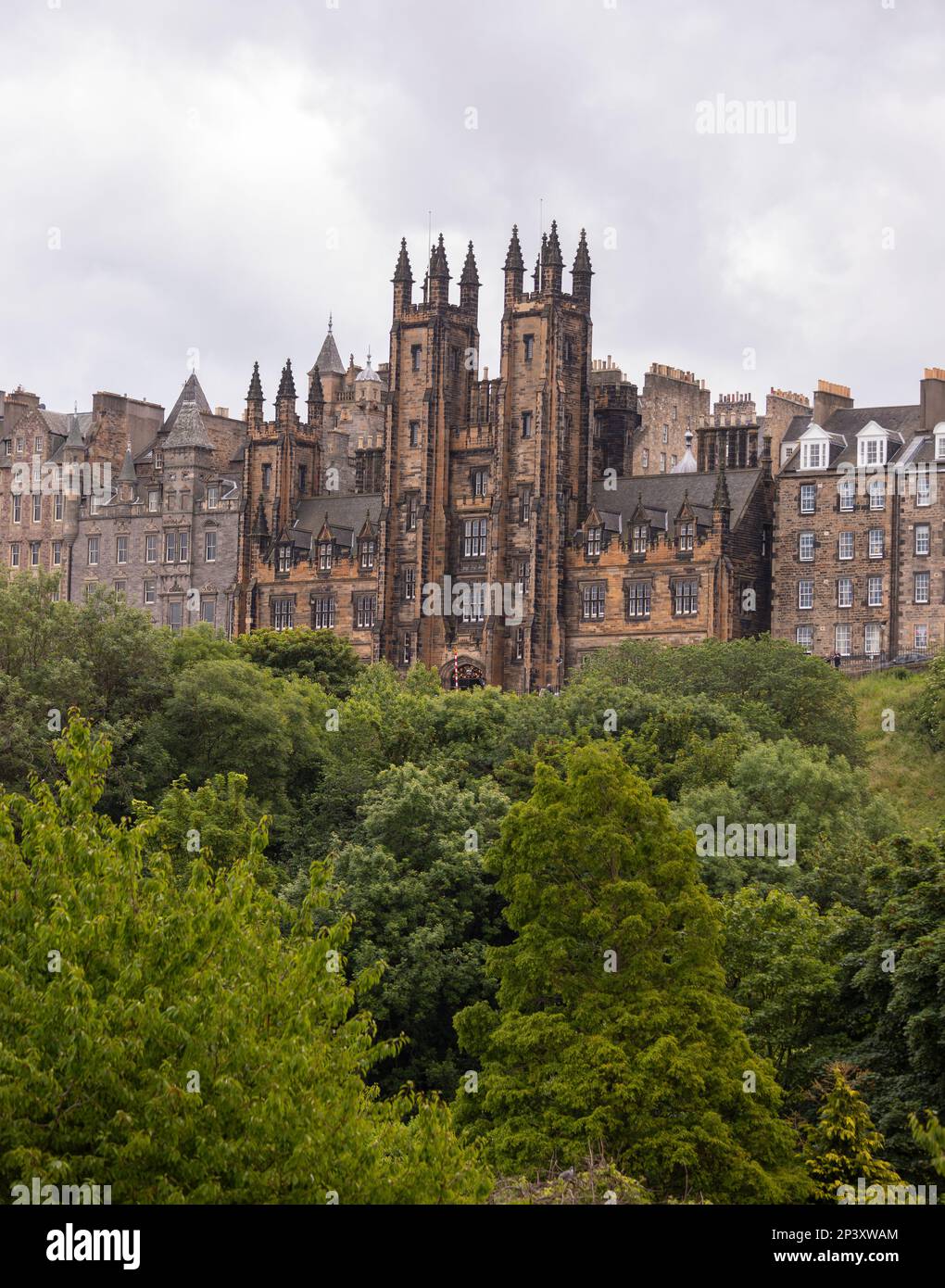 EDINBURGH, SCOTLAND, EUROPE - New College building, University of ...