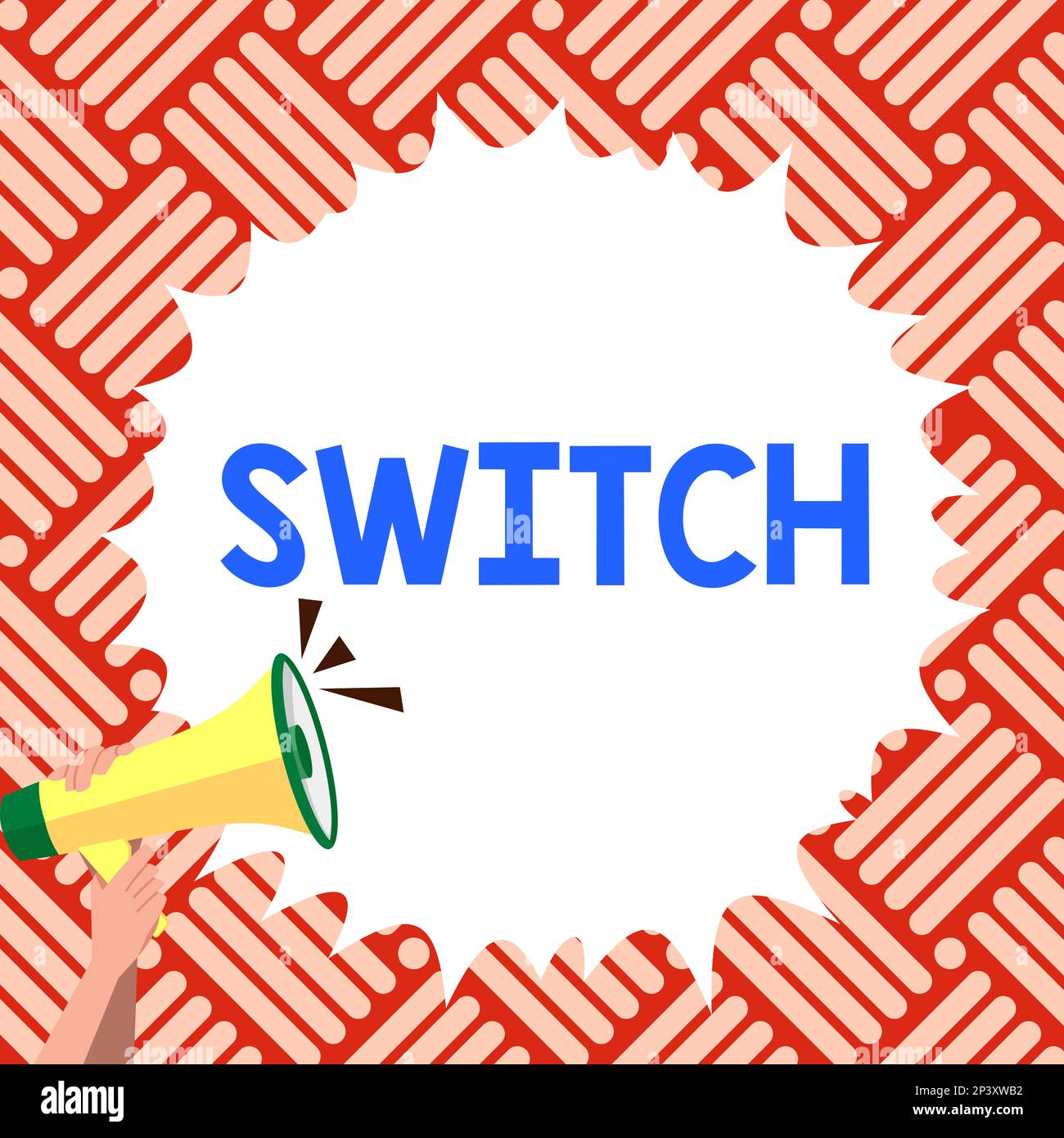 Hand writing sign Switch. Business approach device for making and ...