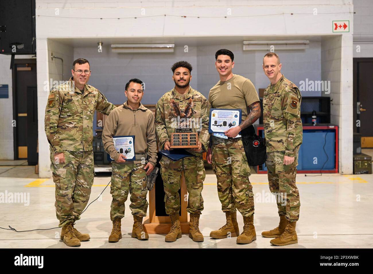 U.S. Air Force Col. Nicholas Pederson, 49th Wing vice commander, left ...