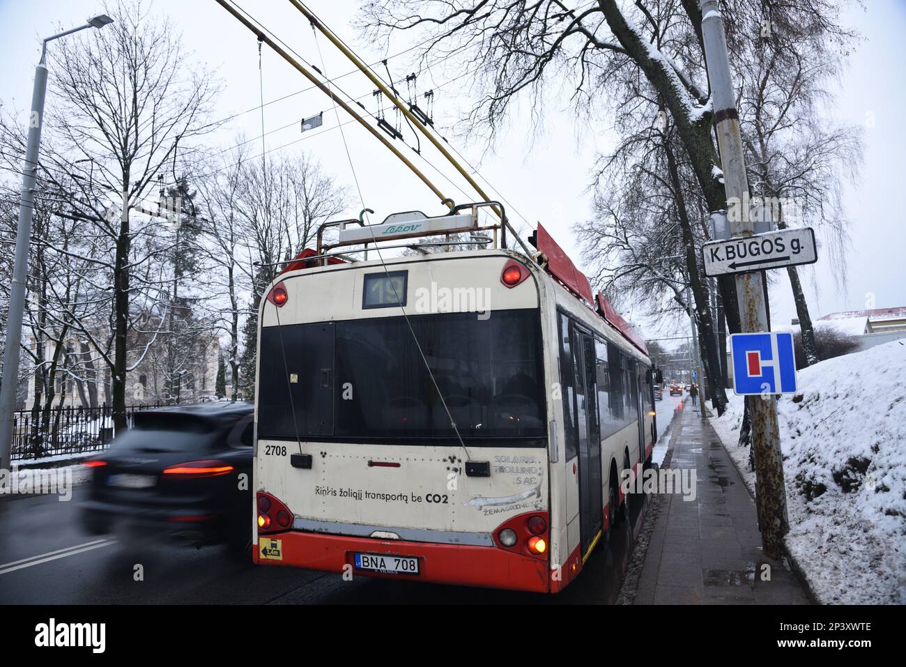 Solaris Trollino trolleybus Stock Photo - Alamy