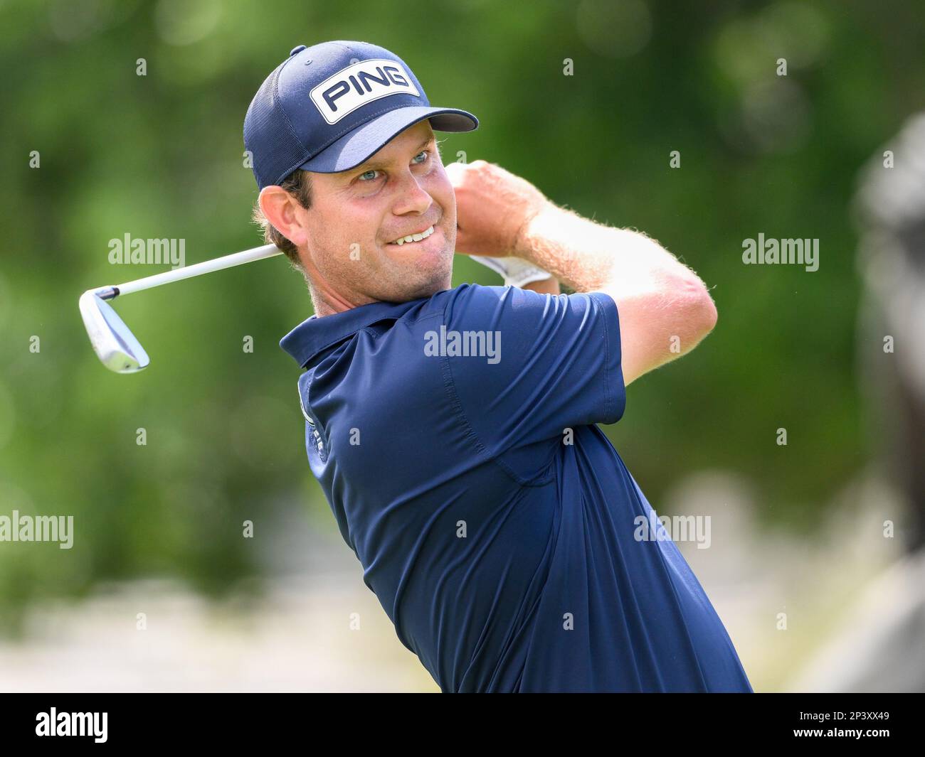 Orlando, FL, USA. 5th Mar, 2023. Harris English on #1 tee during final ...