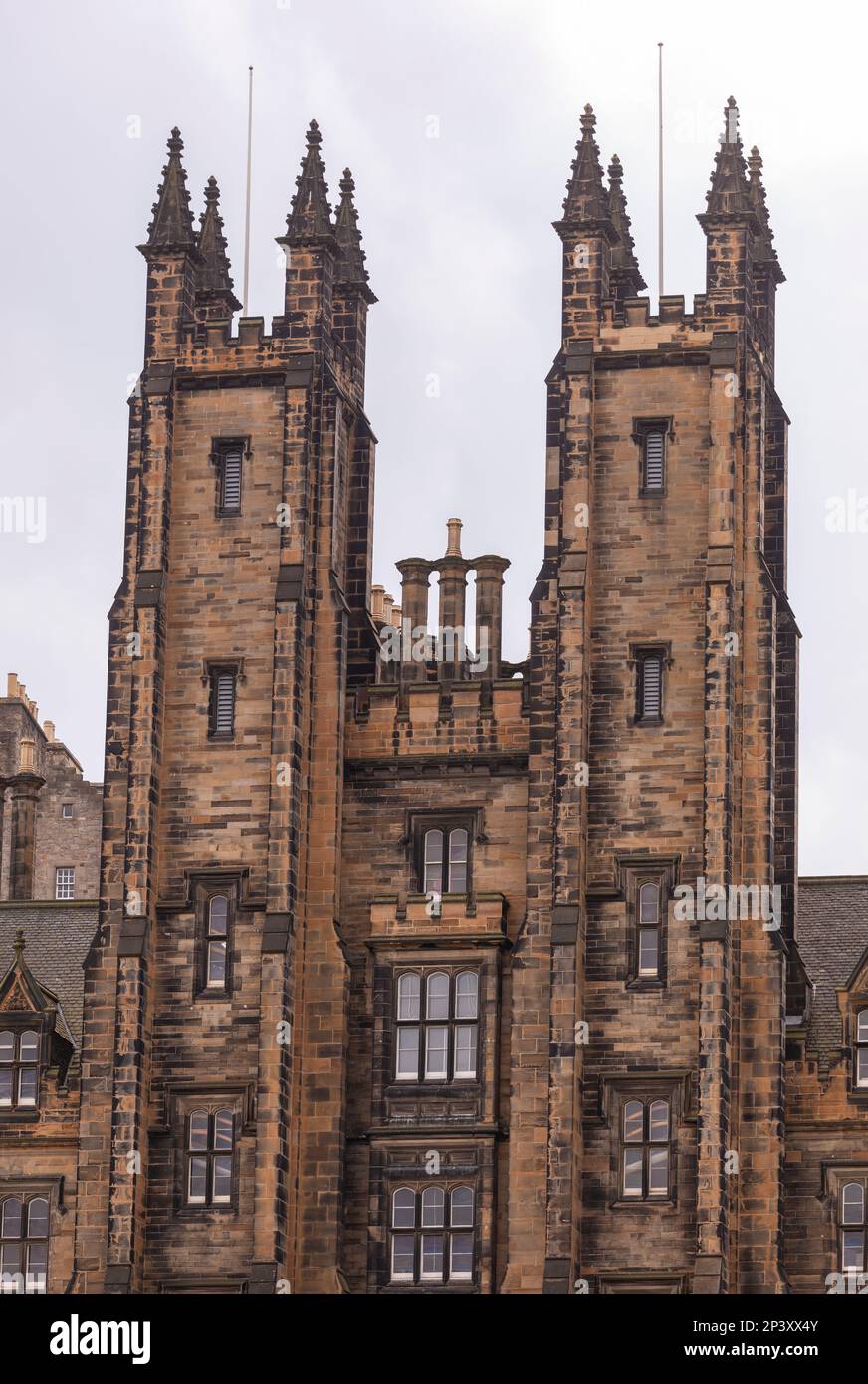 EDINBURGH, SCOTLAND, EUROPE - New College building, University of ...