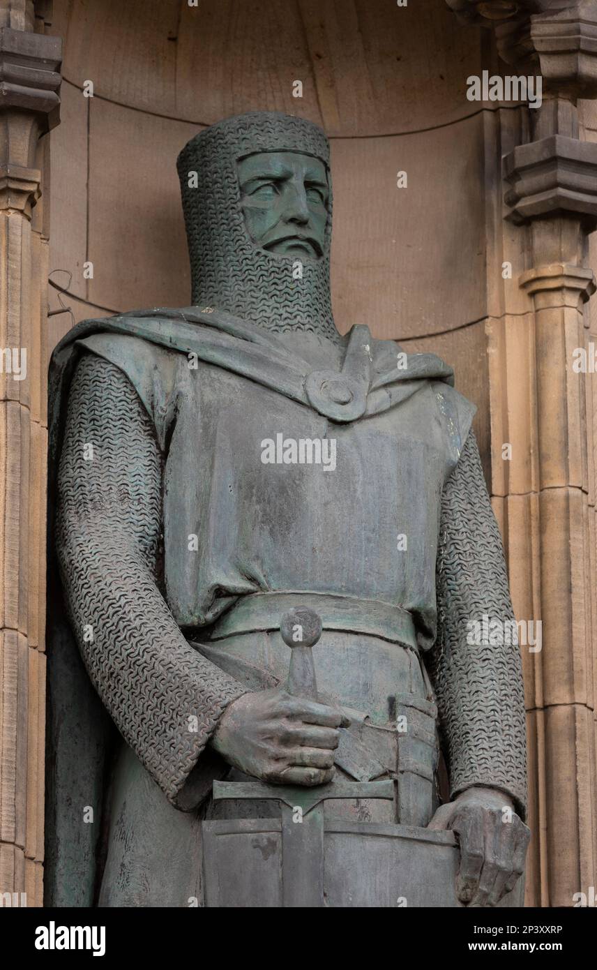 EDINBURGH, SCOTLAND, EUROPE - Statue of William Wallace, at the ...