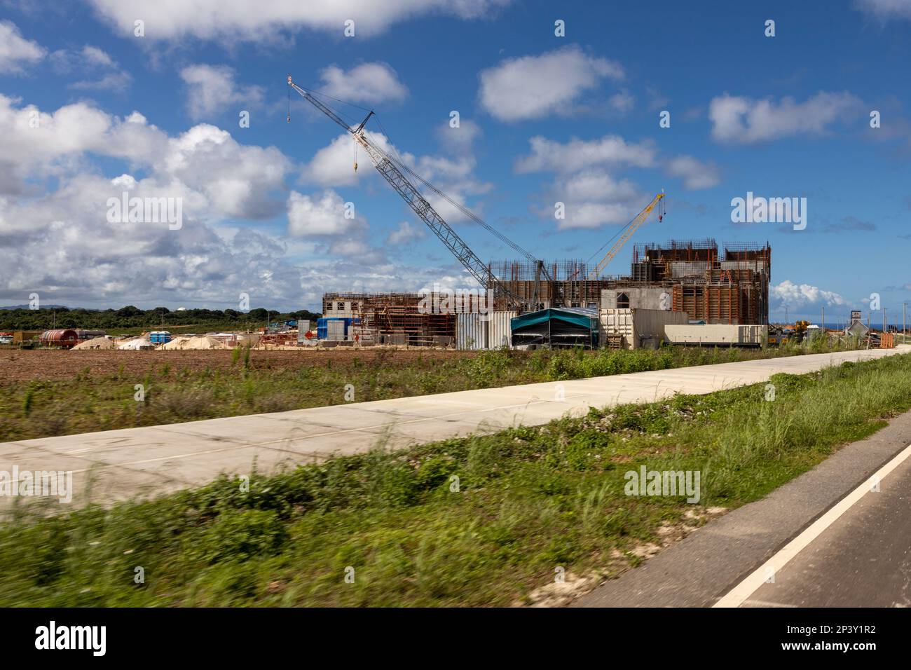 New barracks are erected on the main cantonment site of Marine Corps ...