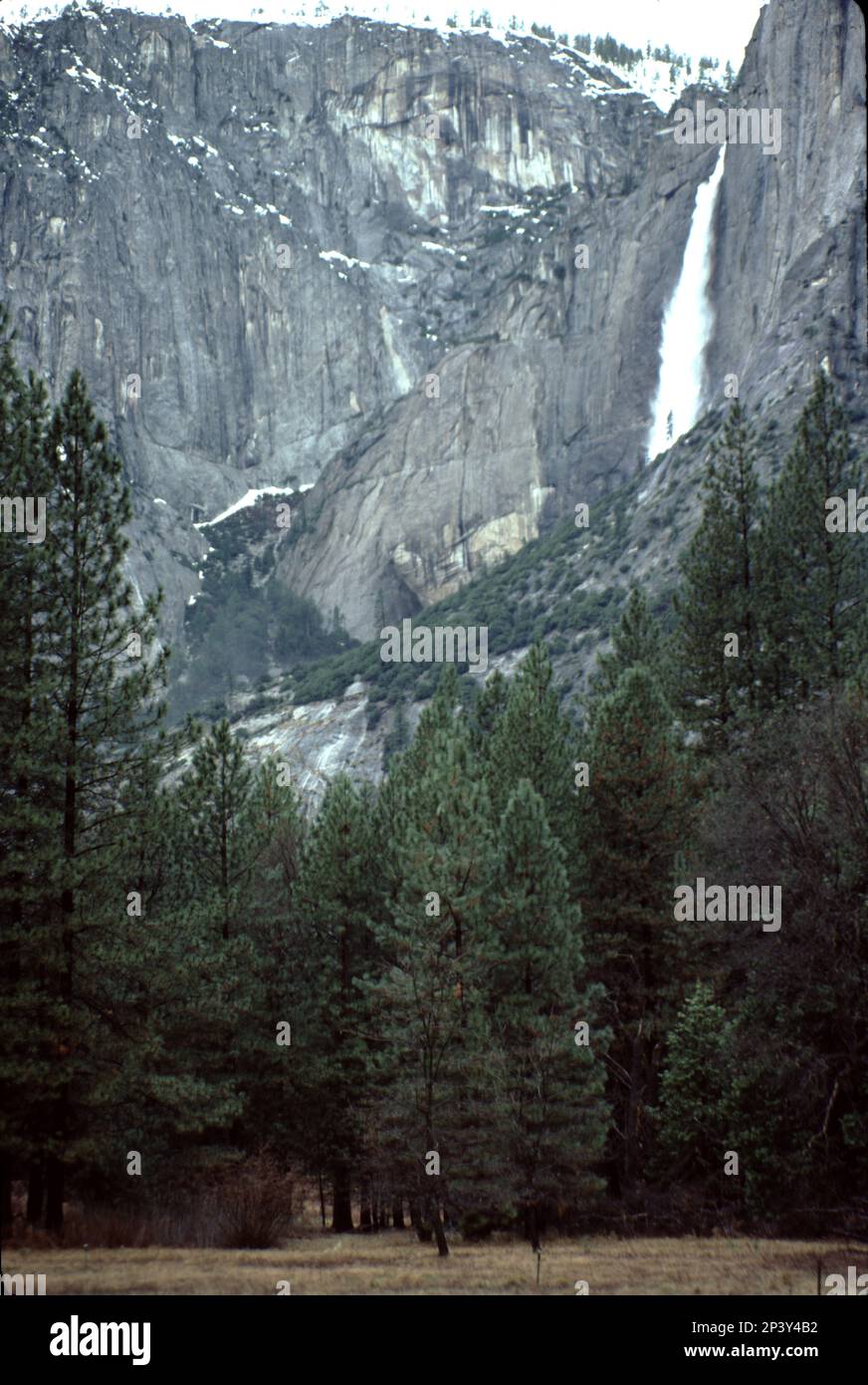 Yosemite National Park. CA. USA 1984. Yosemite Upper, Middle and Lower ...
