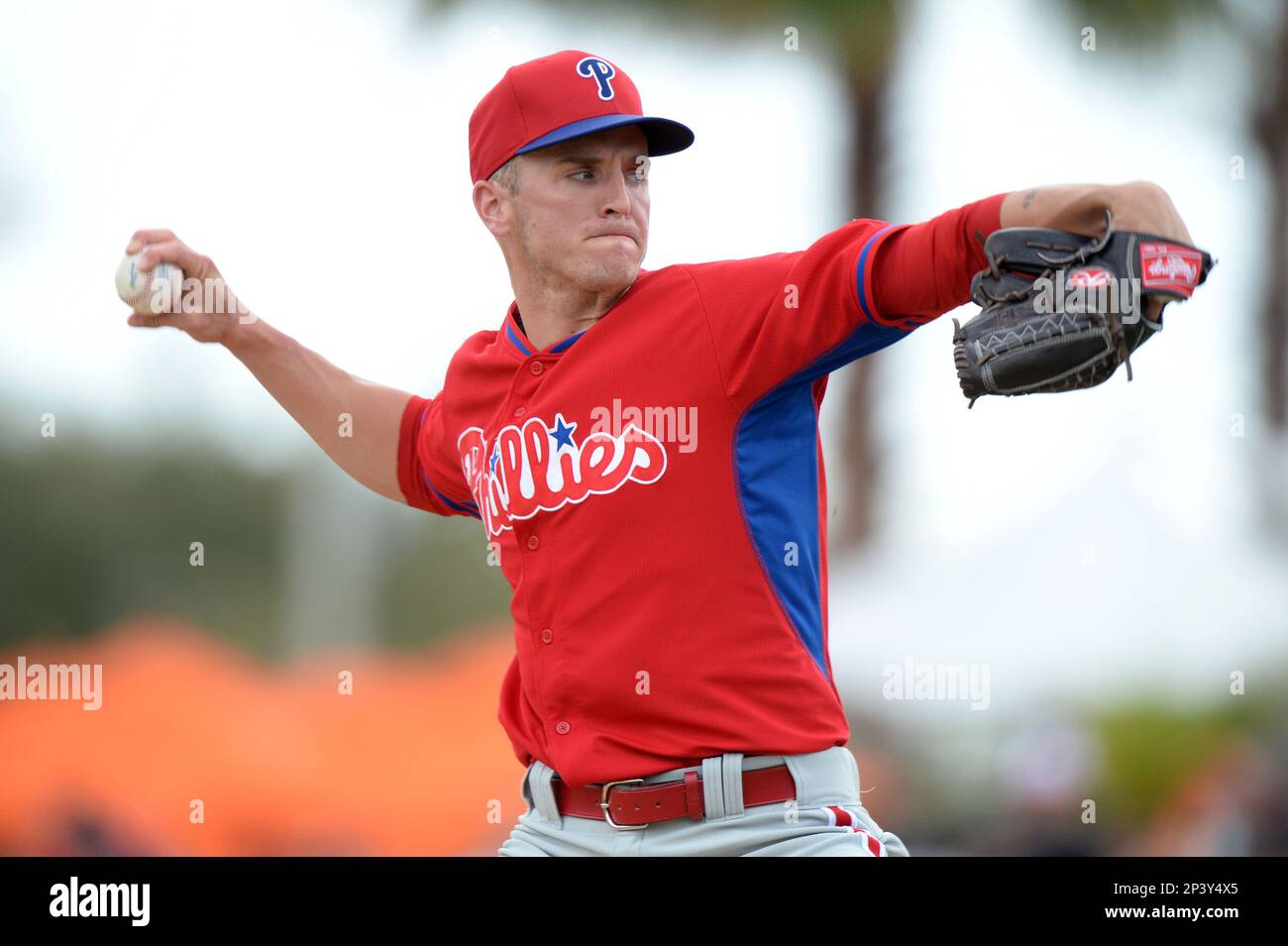 Philadelphia Phillies pitcher David Buchanan (78) during a spring ...