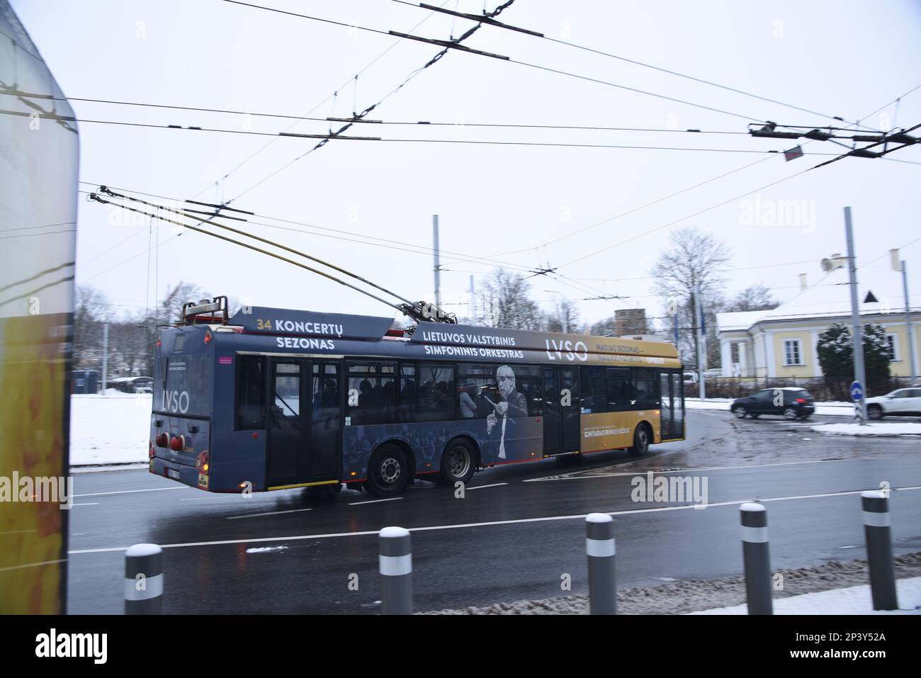 Solaris Trollino trolleybus Stock Photo - Alamy