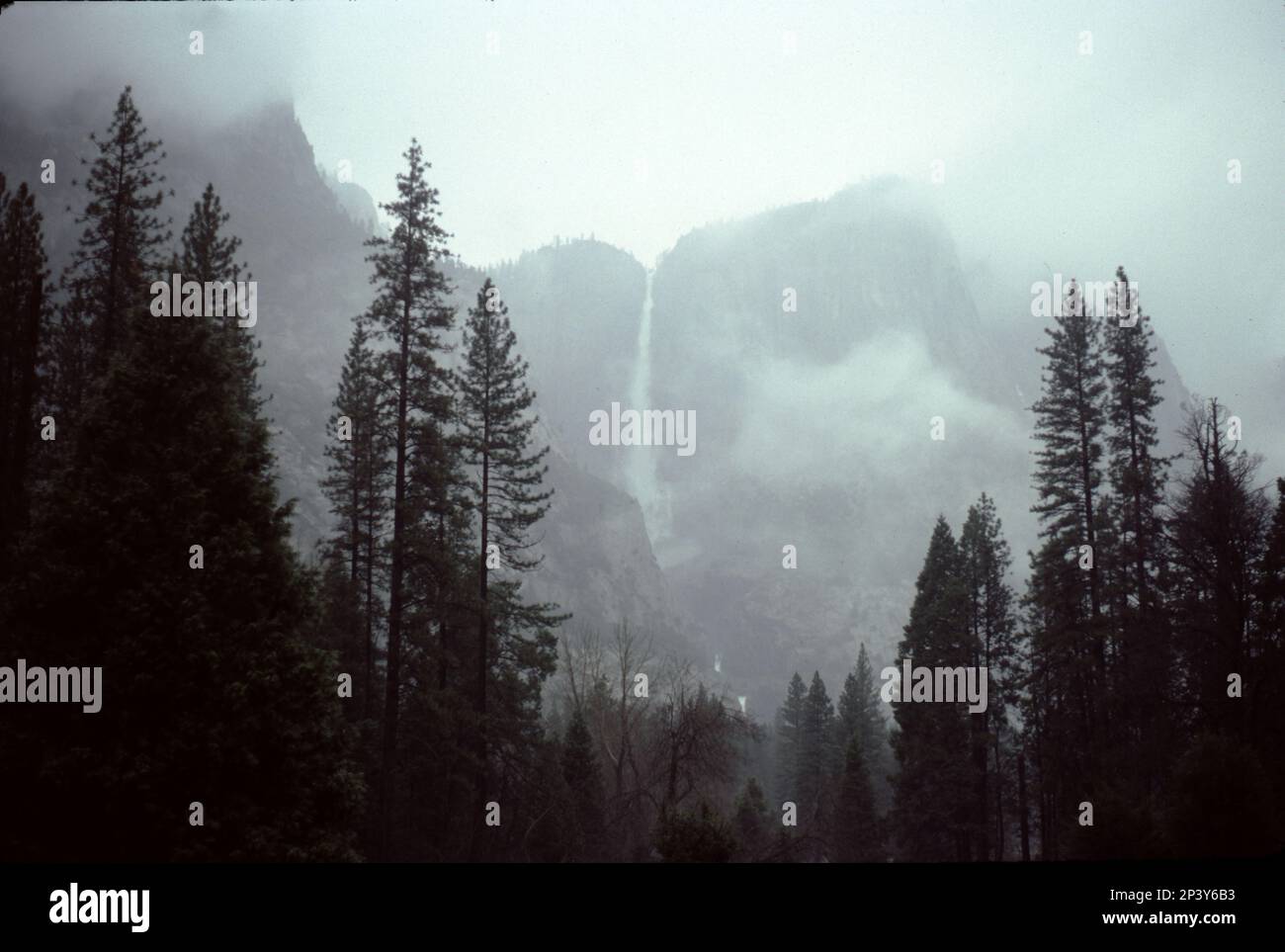 Yosemite National Park. CA. USA 1984. Yosemite Upper, Middle and Lower ...