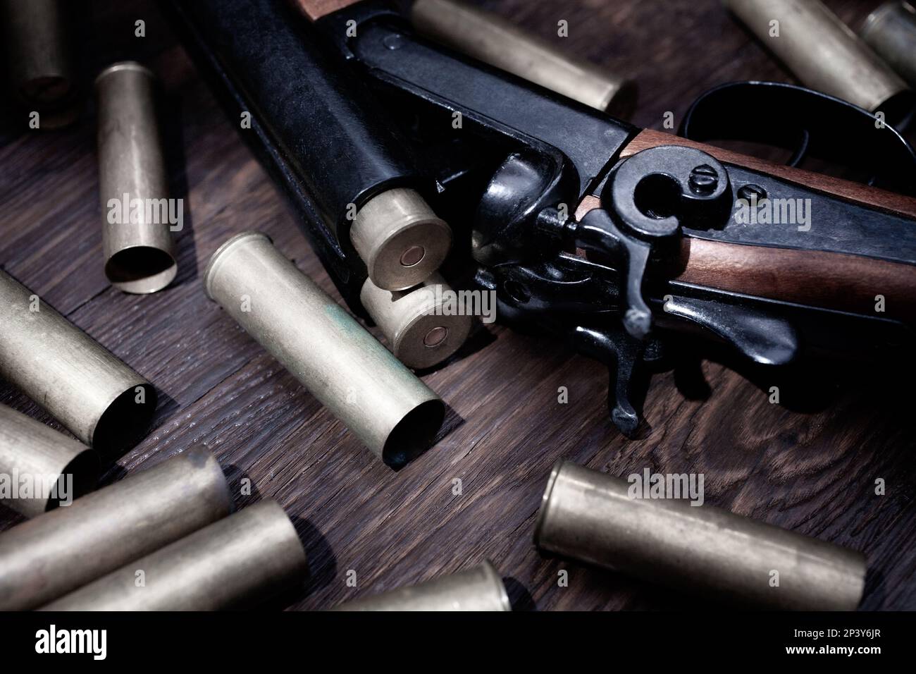 Sawn off shotgun wild west hi-res stock photography and images - Alamy