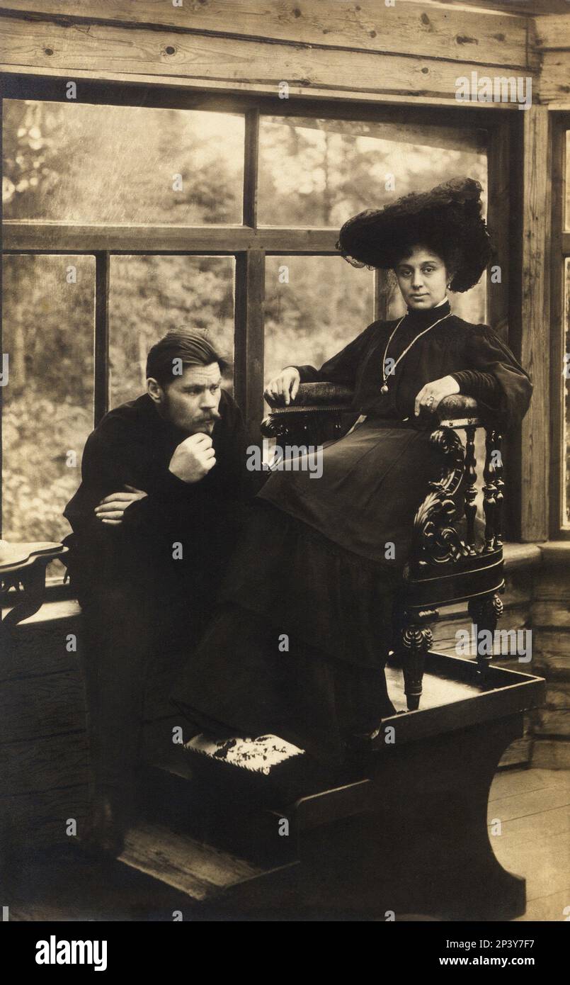 1919 ca, RUSSIA : The russian writer Maksim GORKIJ ( Aleksej Maksimovic ...