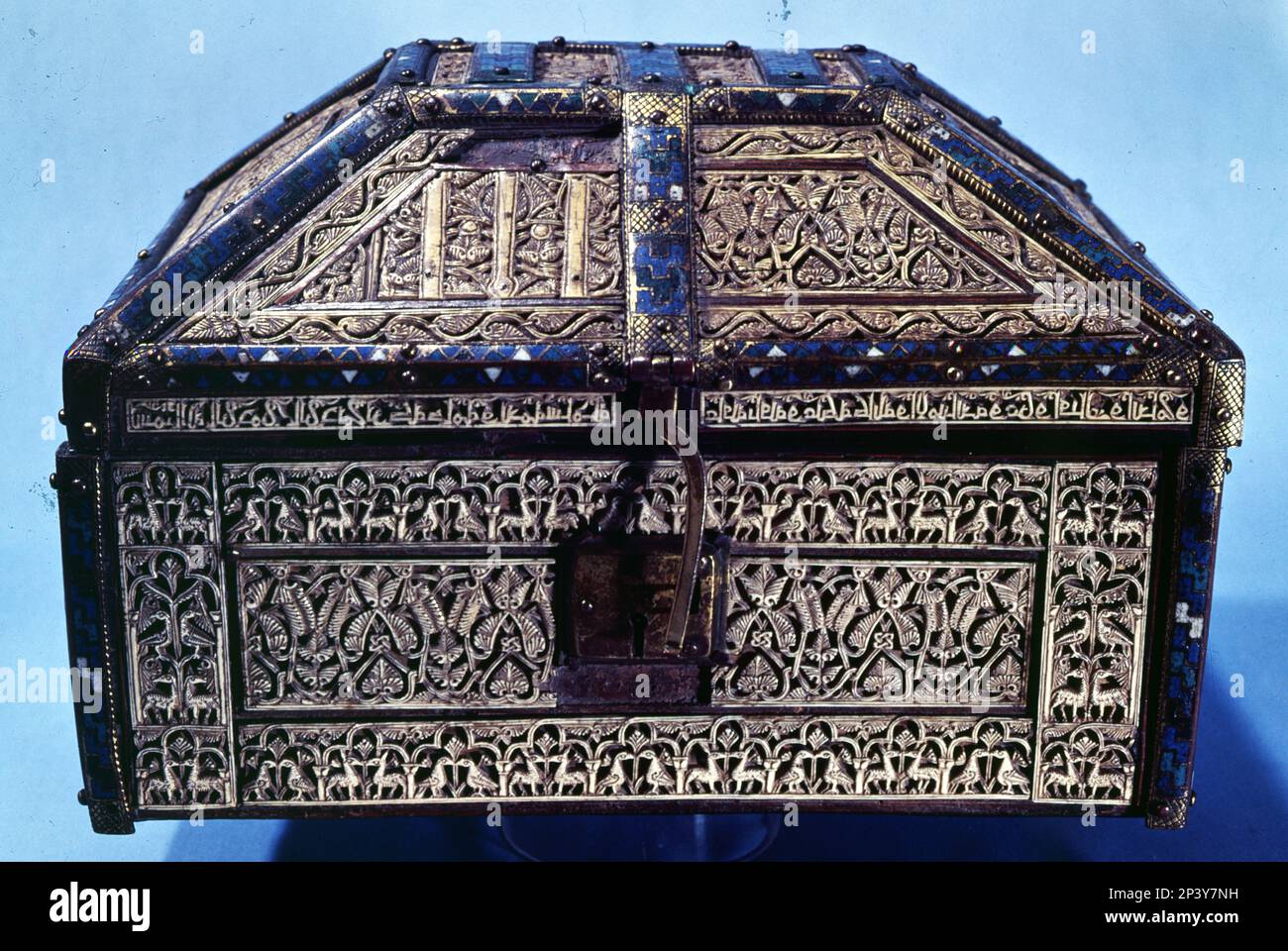 Ivory chest from the Cathedral of Palencia, 1049 - 1050, from the Aben ...