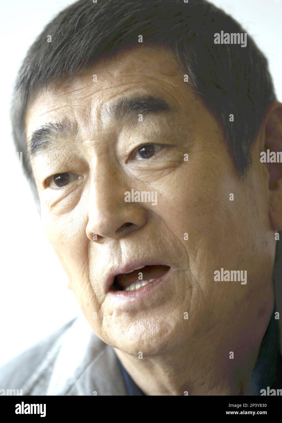 File- Japanese veteran actor Ken Takakura speaks during an inverview in ...