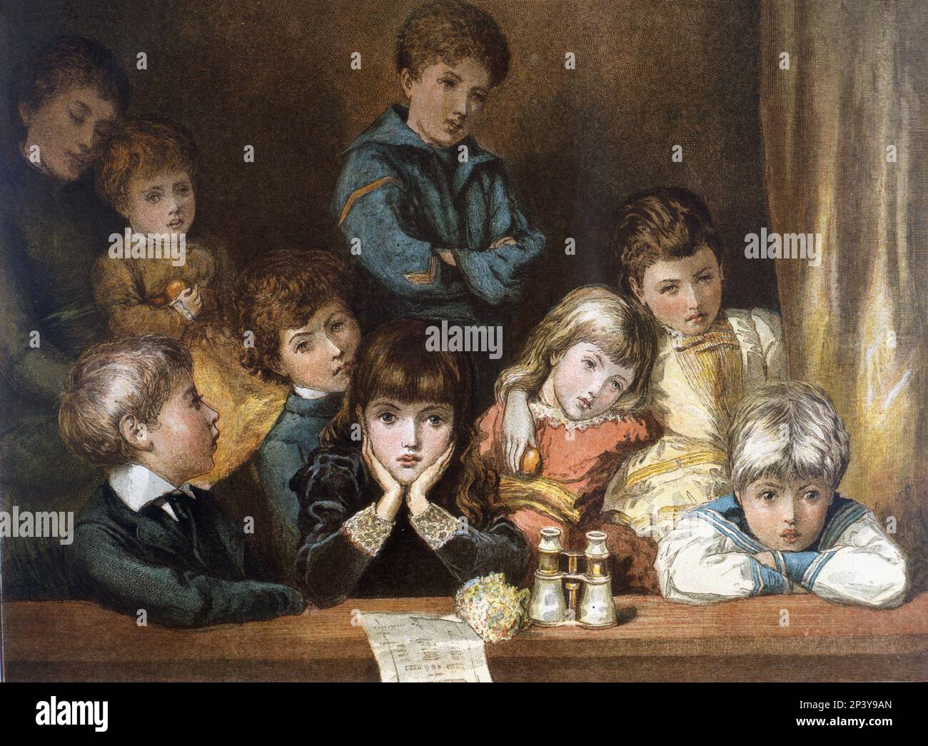Social scenes: 'Only once a year', 1884 Stock Photo - Alamy