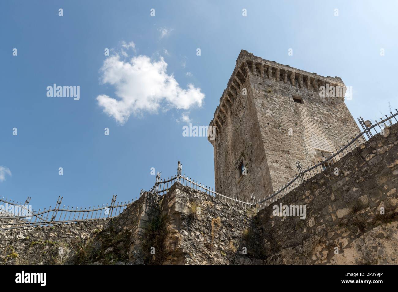 The Magnificent Castle of Ortucchio in Abruzzo Stock Photo - Alamy