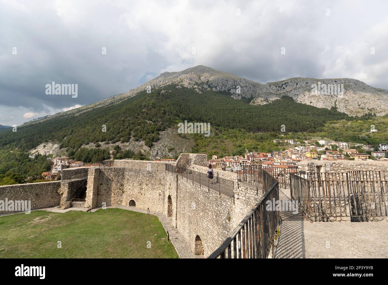 The Magnificent Castle of Ortucchio in Abruzzo Stock Photo - Alamy