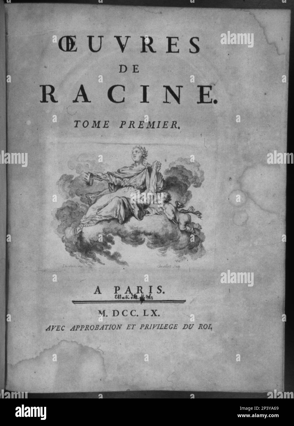 Cover of 'Oeuvres de Racine', with the plays of this author of the ...