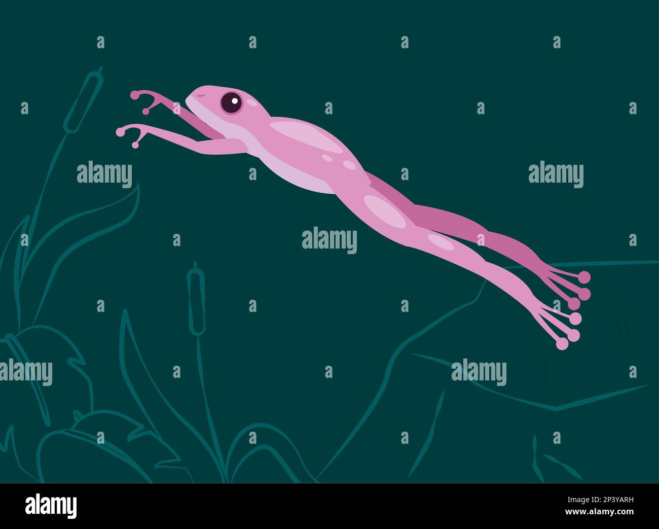 Frog profile Stock Vector Images - Alamy