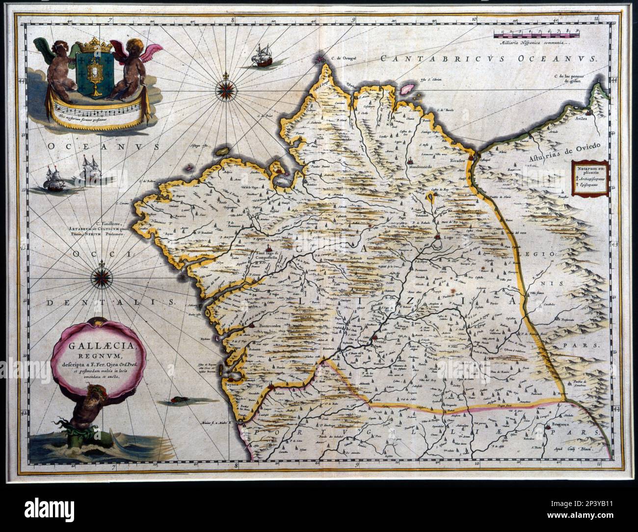 Gallaecia Regnum', described by F. Fer. Ojea. Map of the kingdom of ...