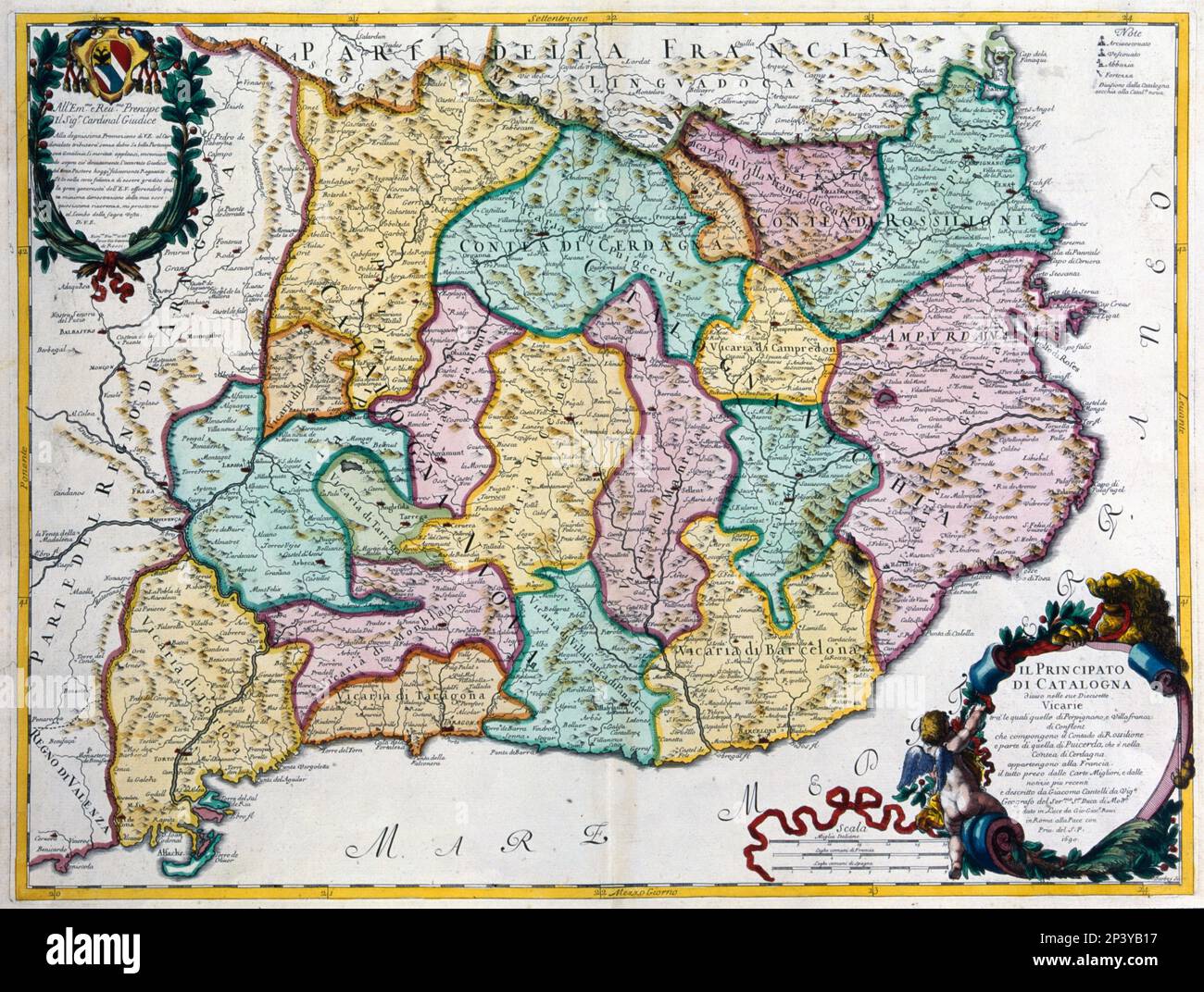 Spain map 17th century hi-res stock photography and images - Alamy