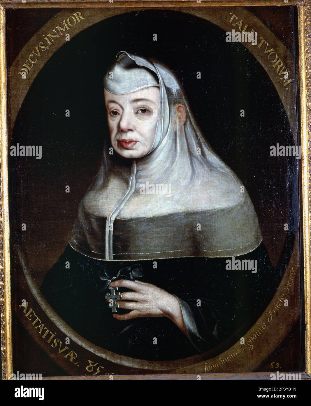 'Portrait of widow or nun', 17th century Stock Photo - Alamy