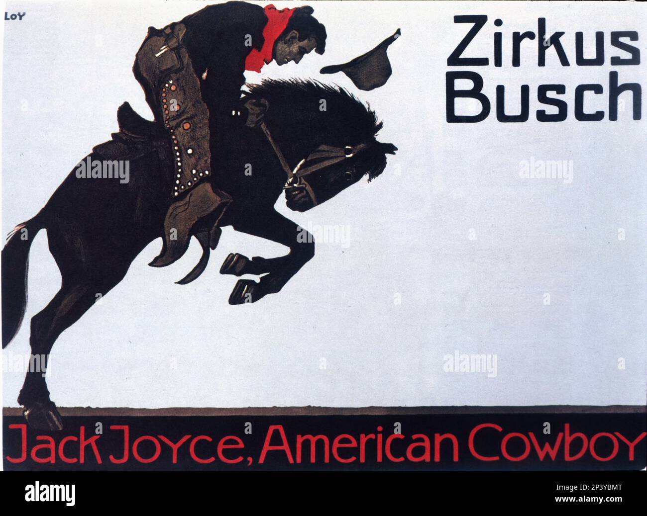 Poster of the 'Circus Busch', 1905 Stock Photo - Alamy