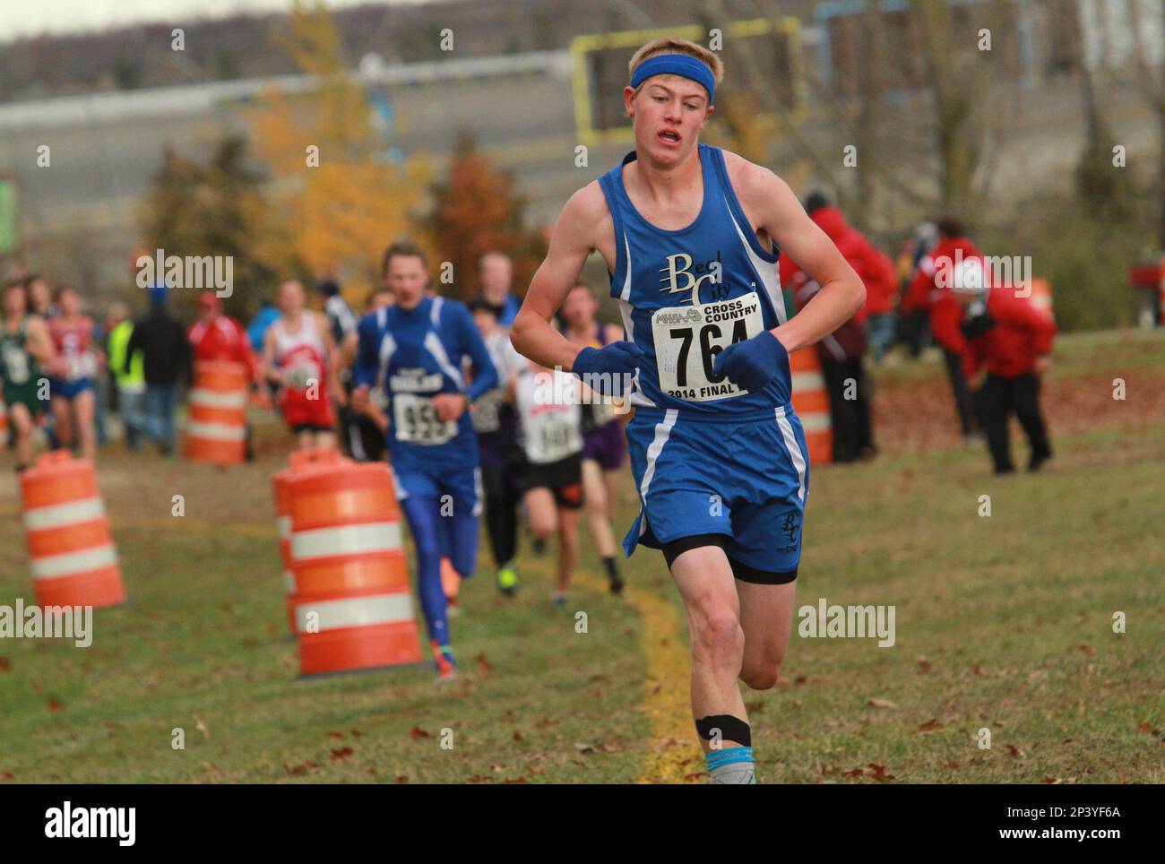 Beal City's Nick Pung runs during the Division 4 boys race of the MHSAA ...