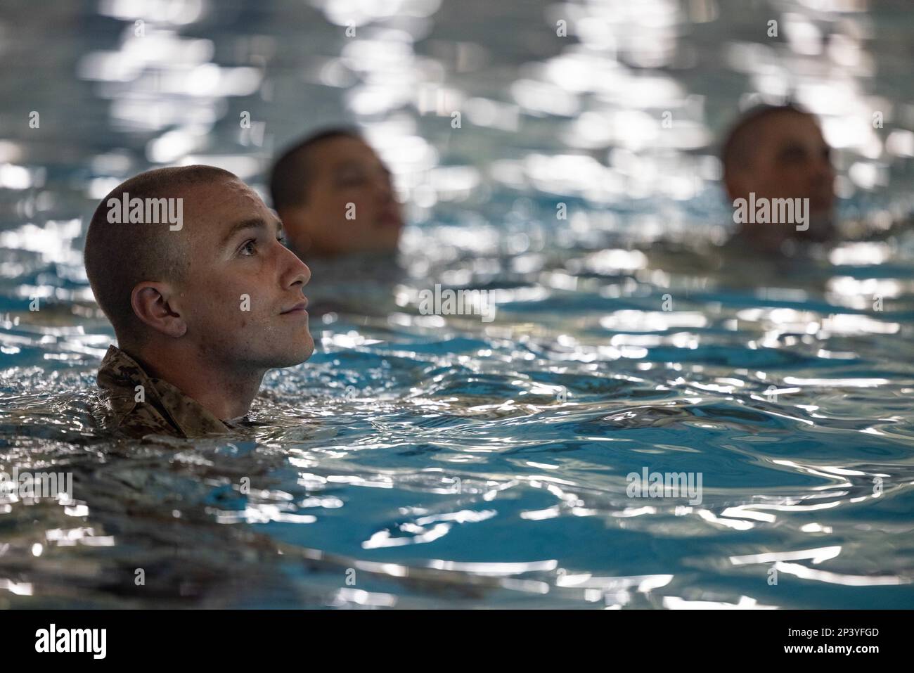 U.S. Marine Corps recruits with Alpha Company, 1st Recruit Training ...