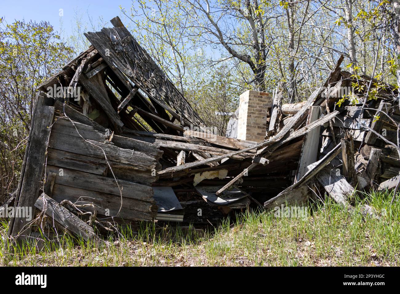 collapsing wooden structure Stock Photo - Alamy