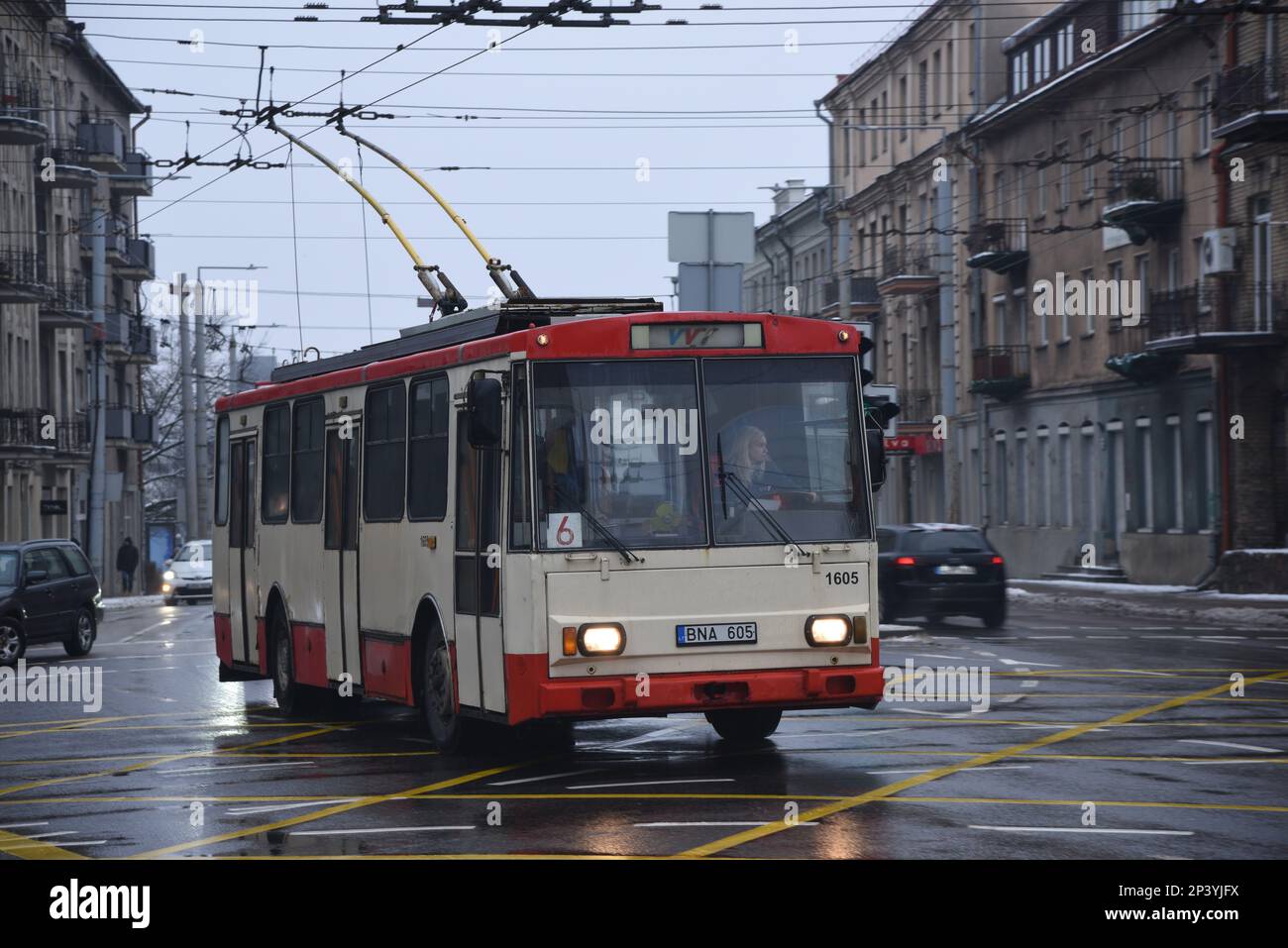 Skoda 14Tr trolleybus Stock Photo - Alamy